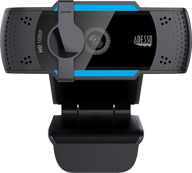 Adesso 1080P HD Webcam w-Built-in Dual Mic Tripod Mnt Privcy Shttr Cvr ...
